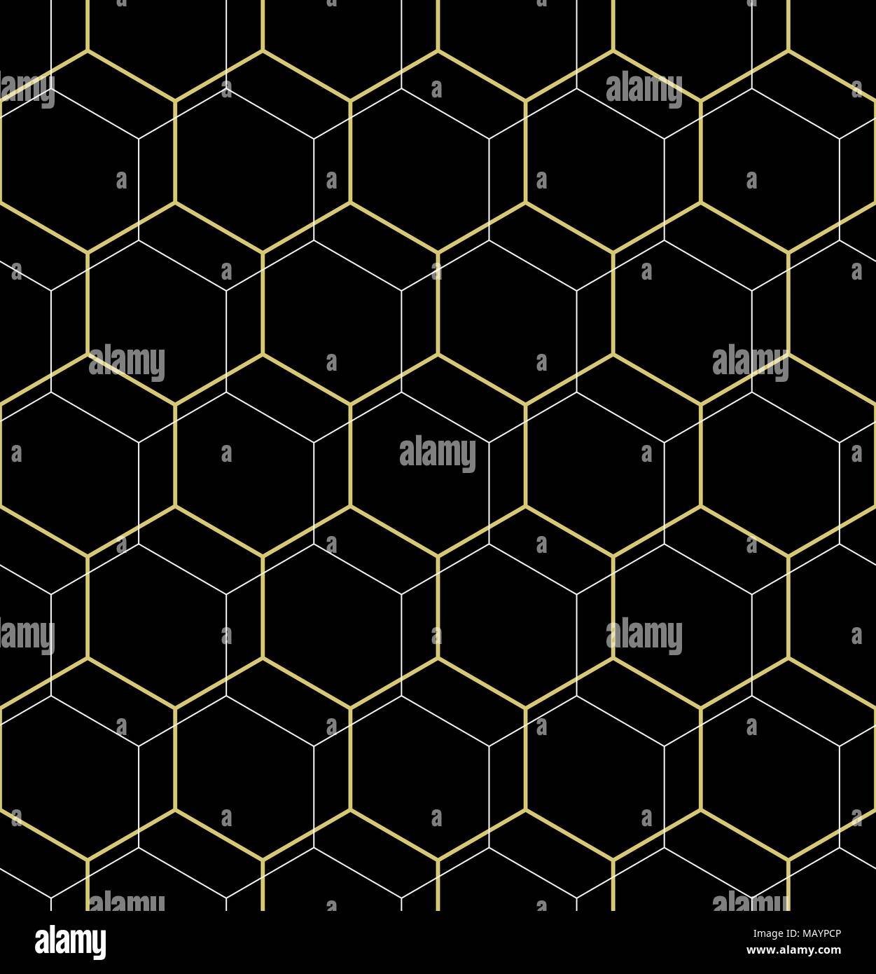 Dark hexagons pattern Stock Vector Images - Alamy