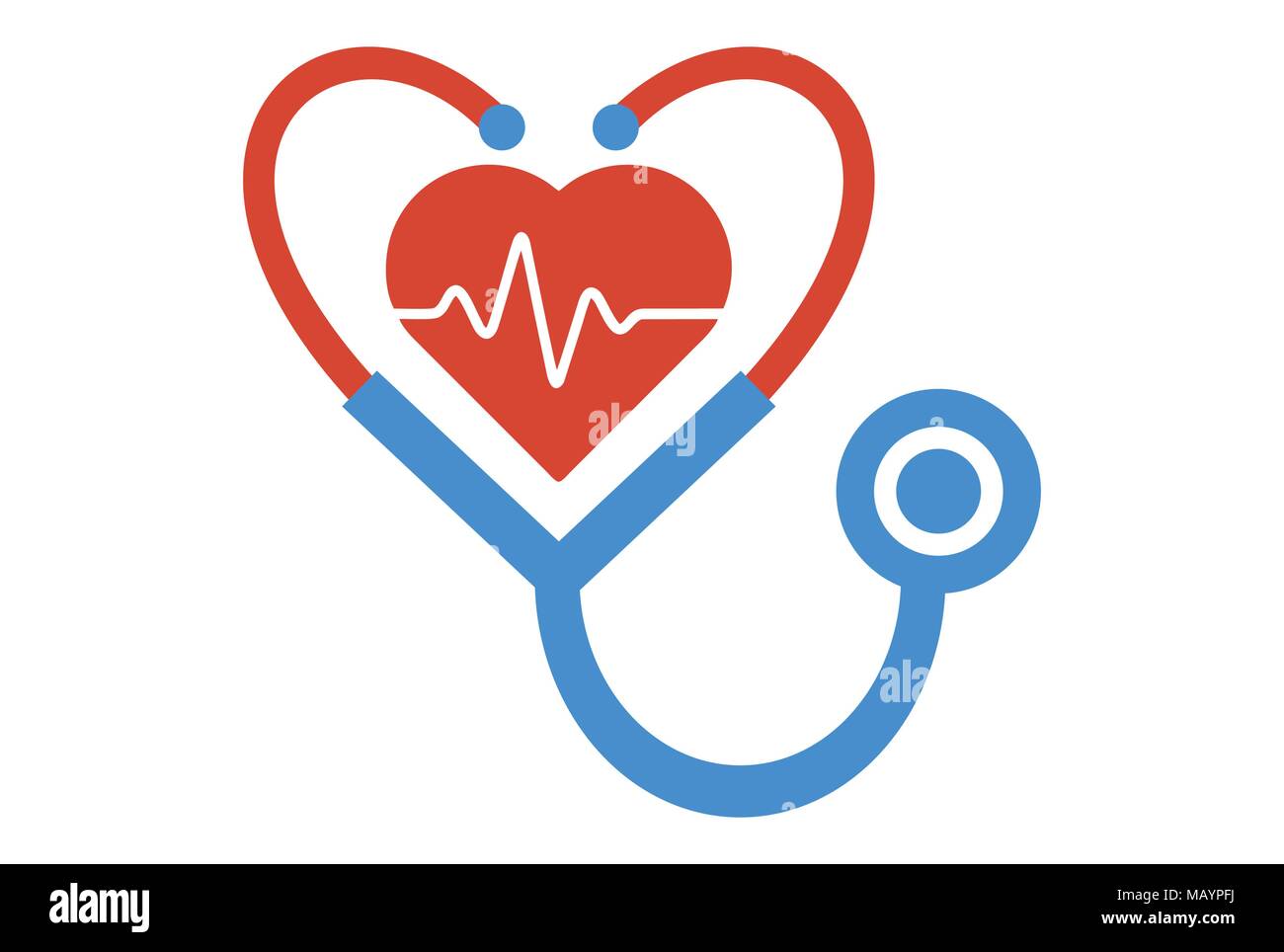 Stethoscope cardiology icon Stock Vector Images - Alamy