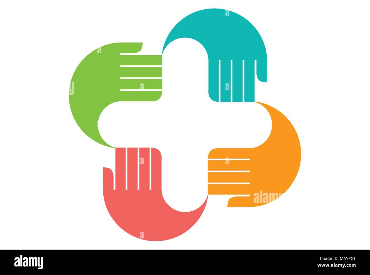 medical hand abstract logo icon Stock Vector Image & Art - Alamy