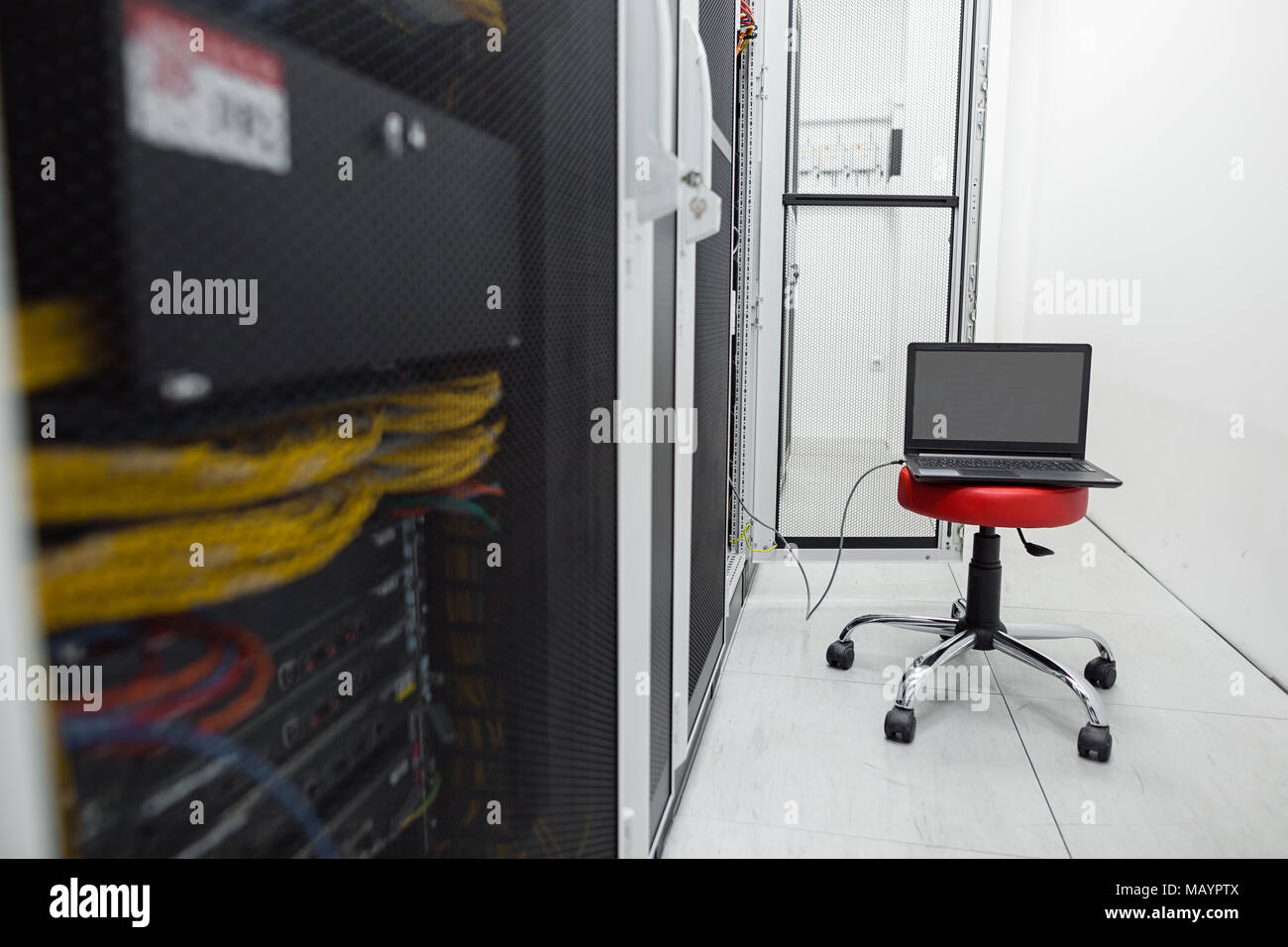 Server room details Stock Photo - Alamy
