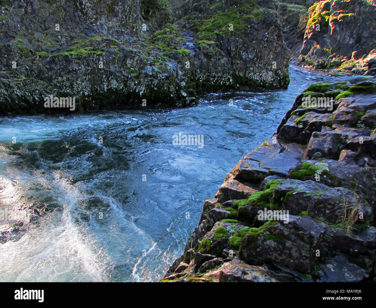 Lucia Falls Park at Lewis River in Washington Stock Photo - Alamy