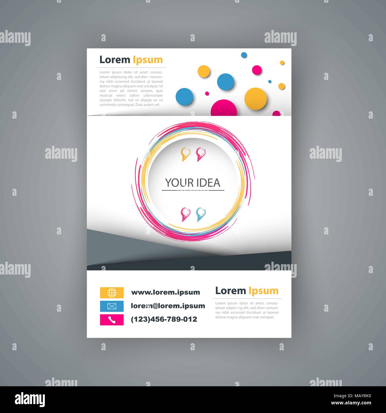 Paper banner - business infographic Stock Vector Image & Art - Alamy