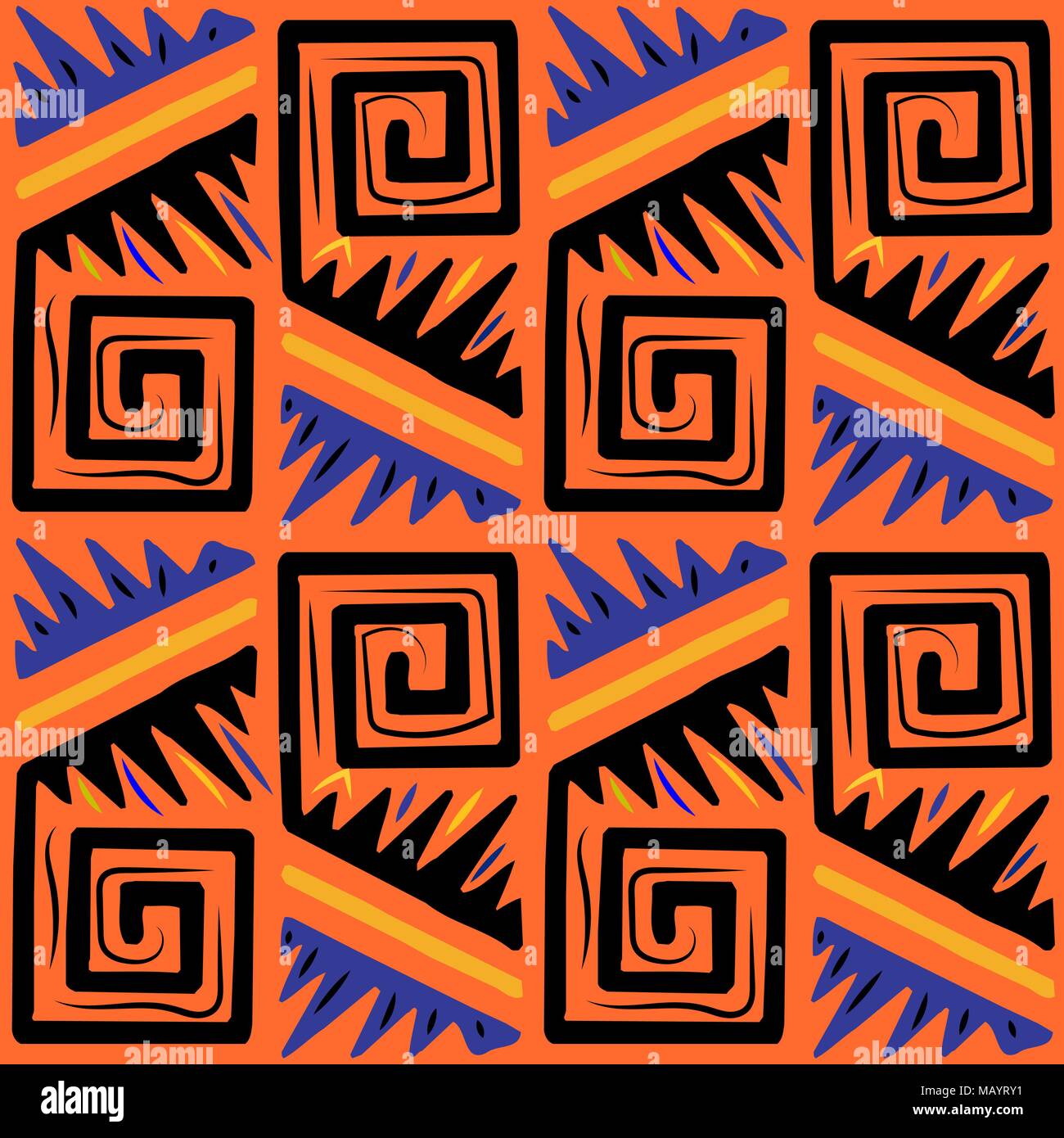 Seamless repeating ethnic pattern Stock Vector Image & Art - Alamy