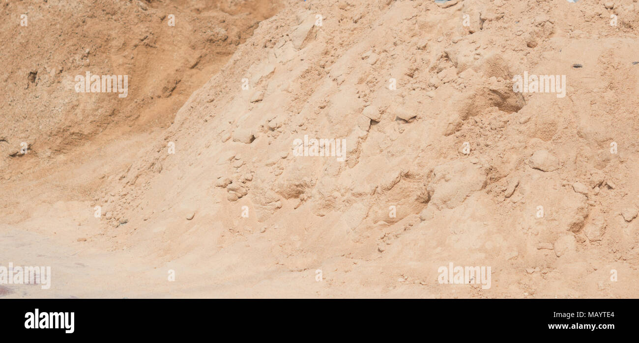 Piles of sand Stock Photo - Alamy