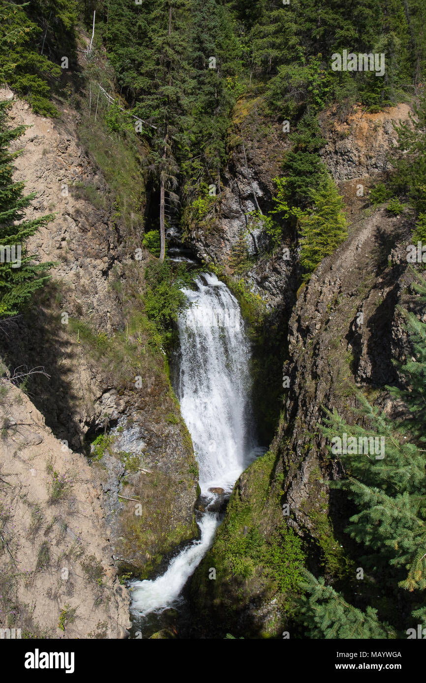 Waterfall in Wells Gray Provincial Park Clearwater British Columbia ...