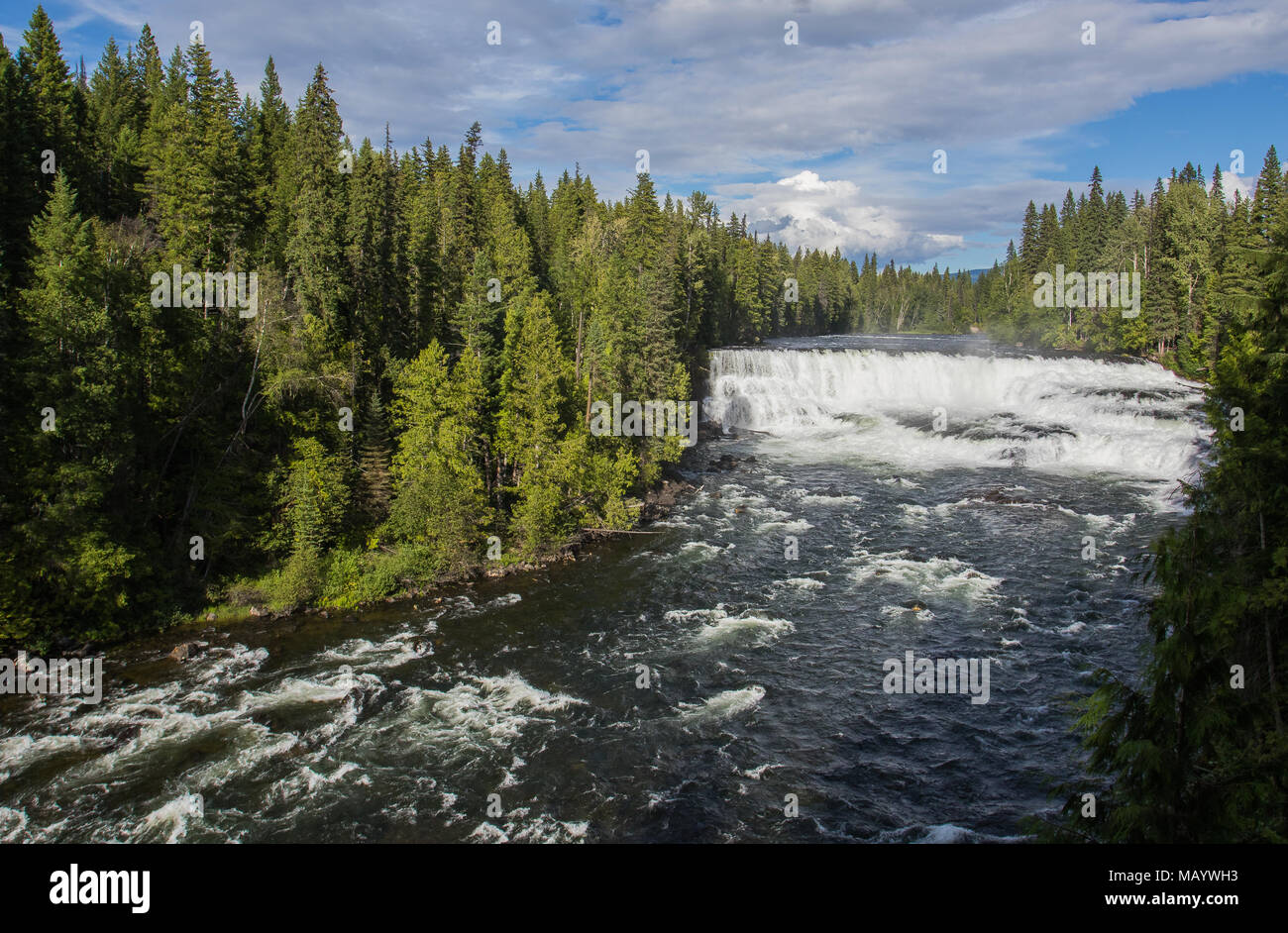 Dawson Falls, Murtle River, Wells Gray Provincial Park, British ...