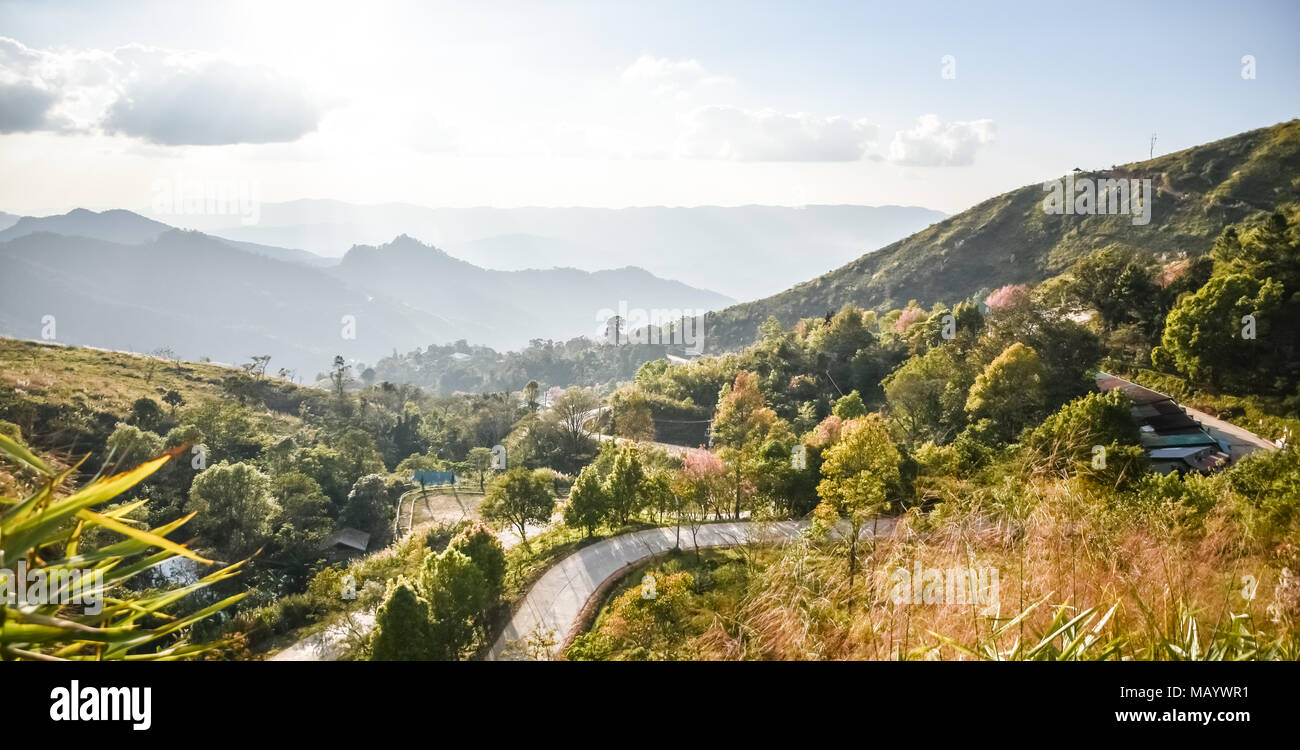 landscape mountain at Chiang rai,north Thailand,hill,scenery,panorama ...