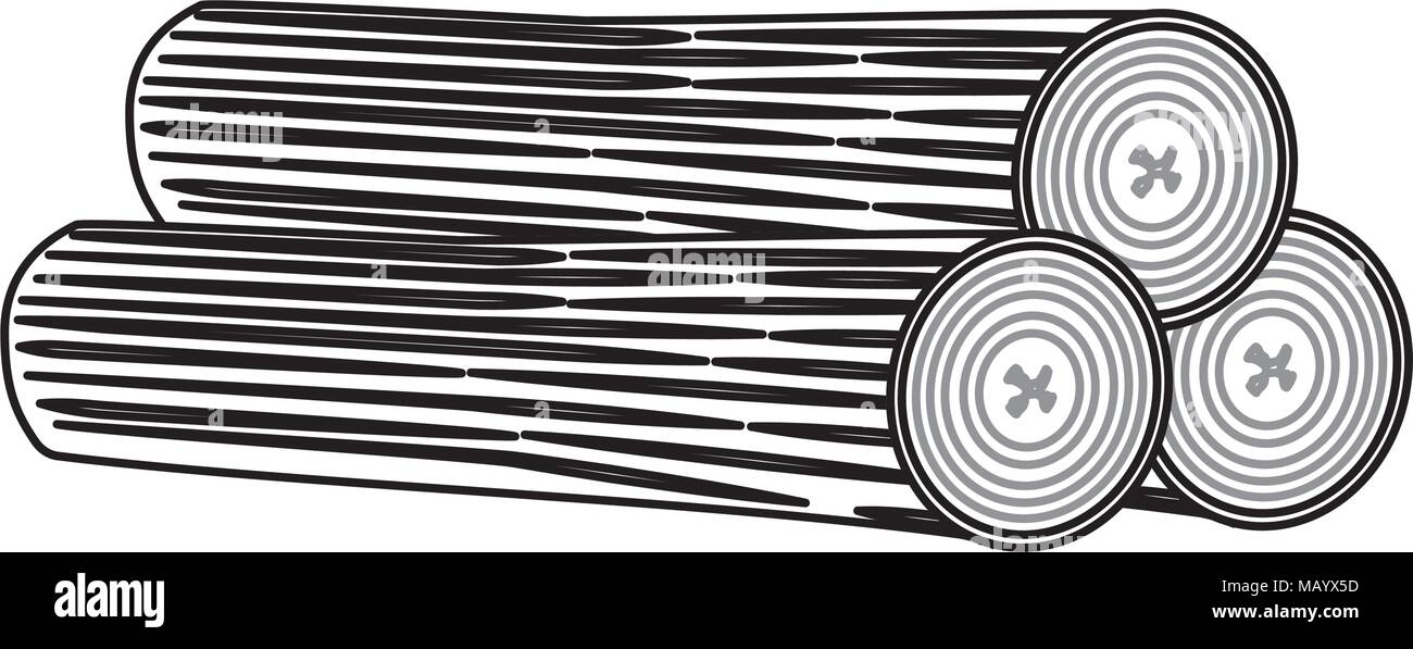 Background pile wooden logs Stock Vector Images - Alamy