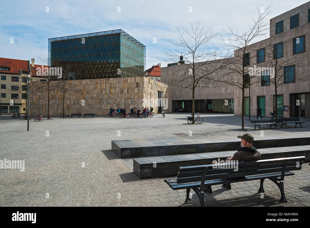 Jewish Centre, Jakobsplatz Synagogue, Munich, Bavaria, Germany Stock ...