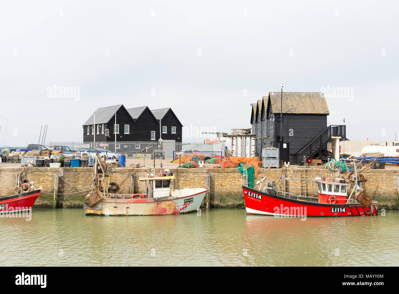 Whitstable harbour, Kent, UK Stock Photo - Alamy