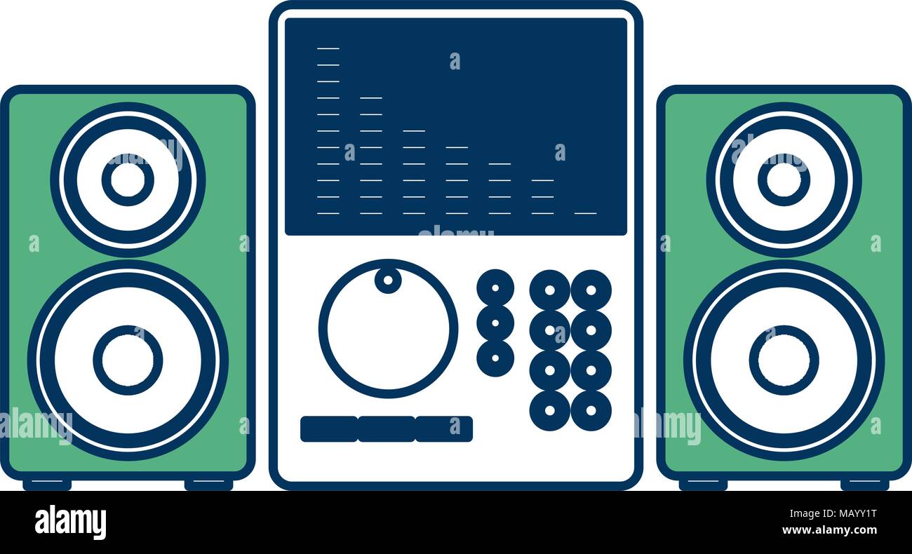 Concert sound system speakers Stock Vector Images - Alamy