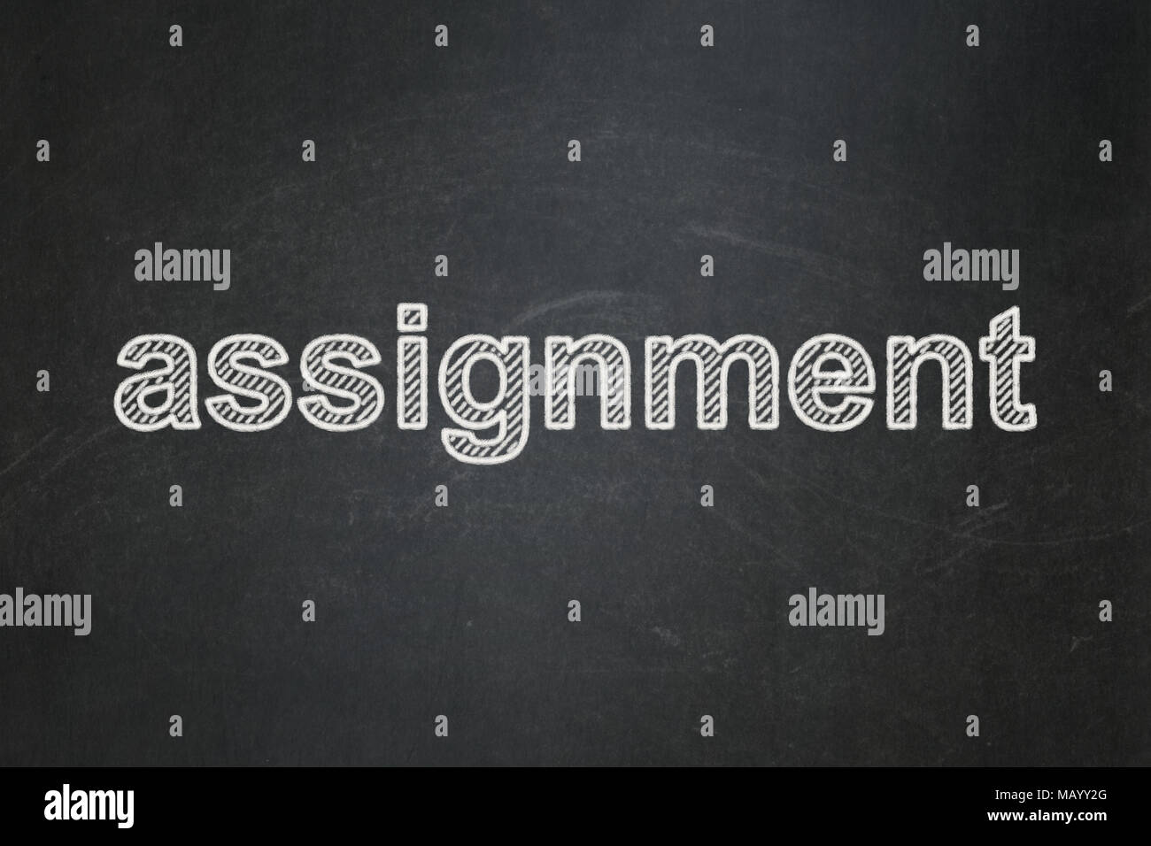 Law concept: Assignment on chalkboard background Stock Photo - Alamy