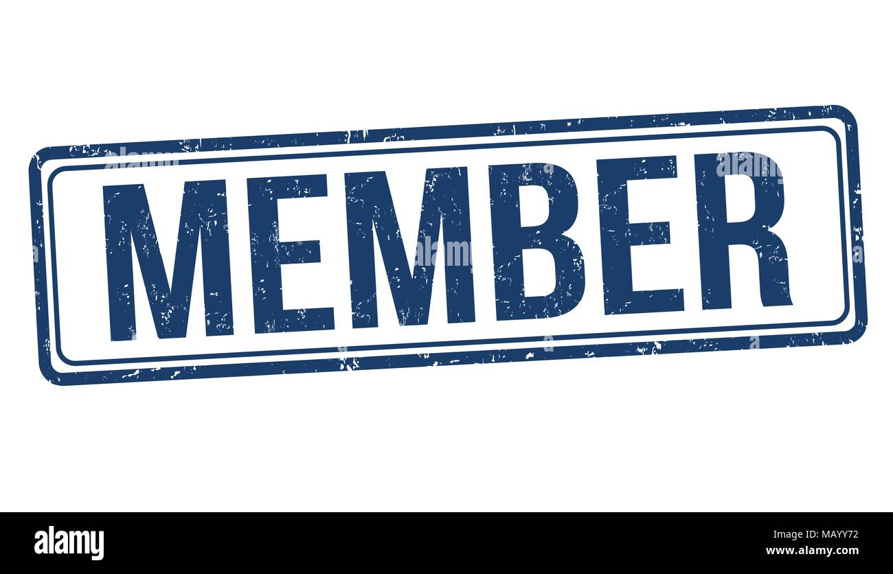 Member grunge rubber stamp on white background, vector illustration ...