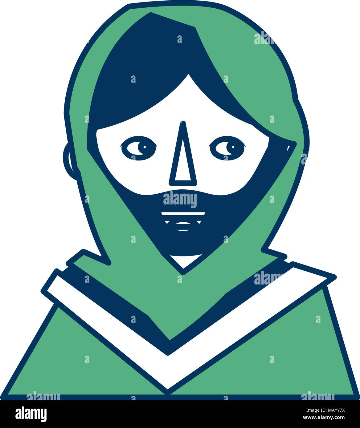 face of jesus christ spirituality concept Stock Vector Image & Art - Alamy