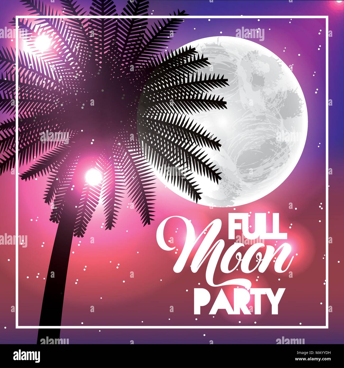 Full palm Stock Vector Images - Alamy