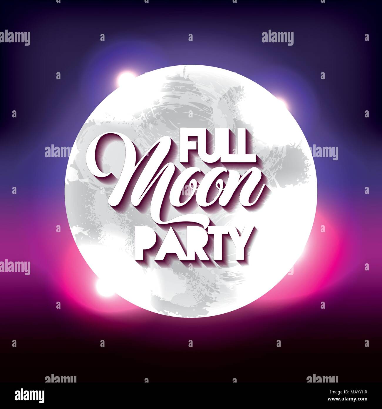 Fullmoonparty Stock Vector Images - Alamy