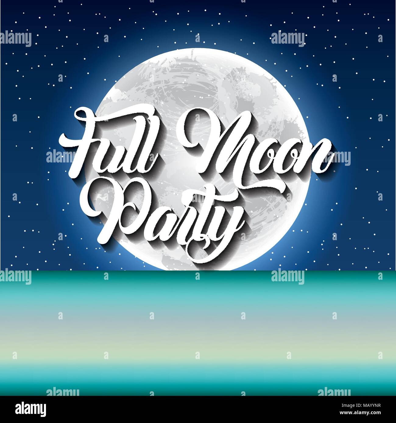 Fullmoonparty Stock Vector Images - Alamy