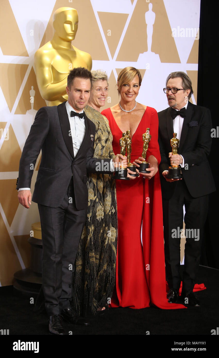 90th Annual Academy Awards - Press Room Featuring: Sam Rockwell ...