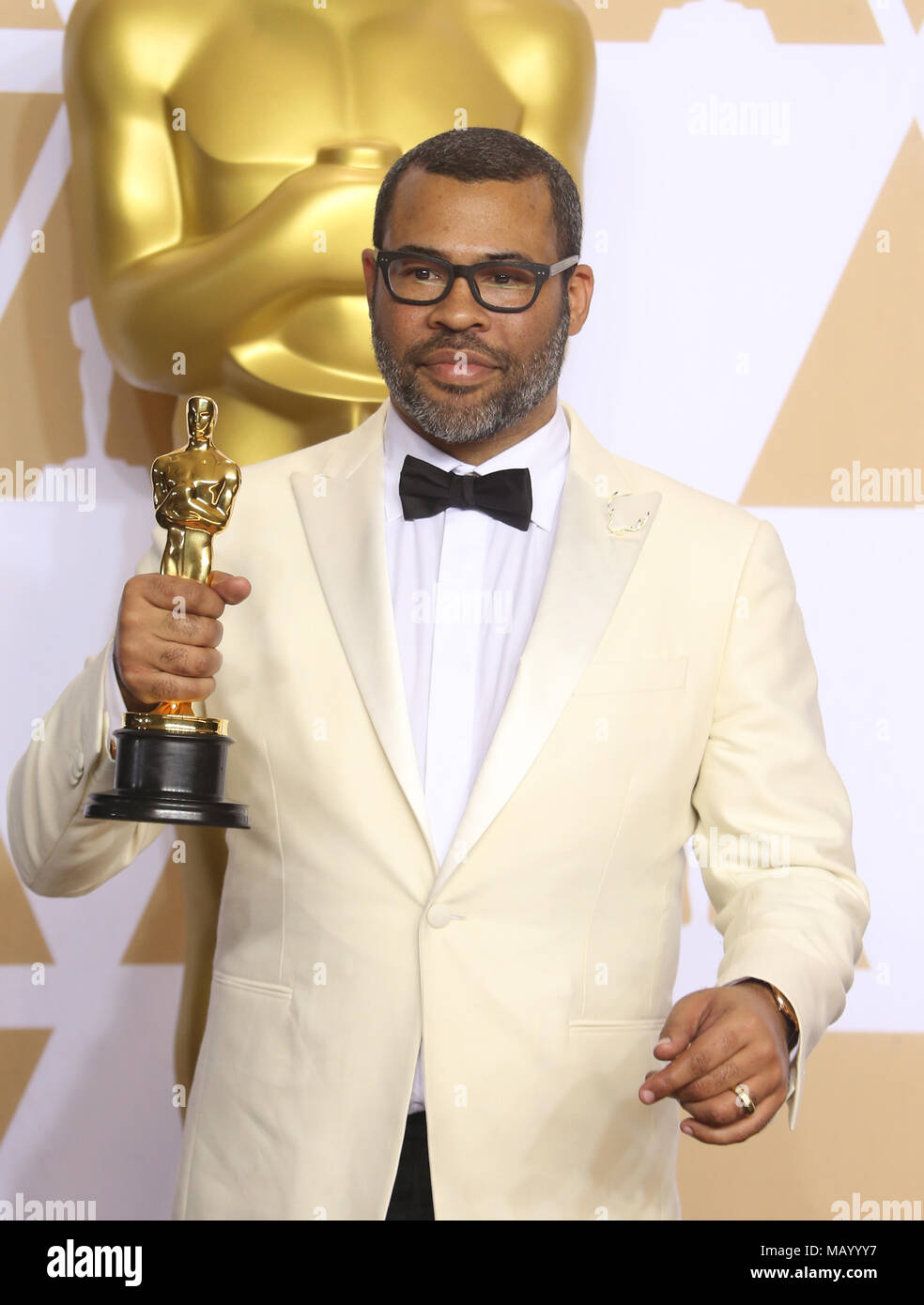 90th Annual Academy Awards - Press Room Featuring: Jordan Peele Where ...
