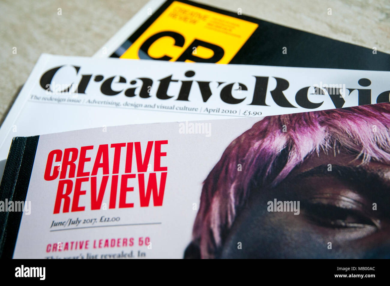 Front covers of Creative Review magazine with different mastheads ...
