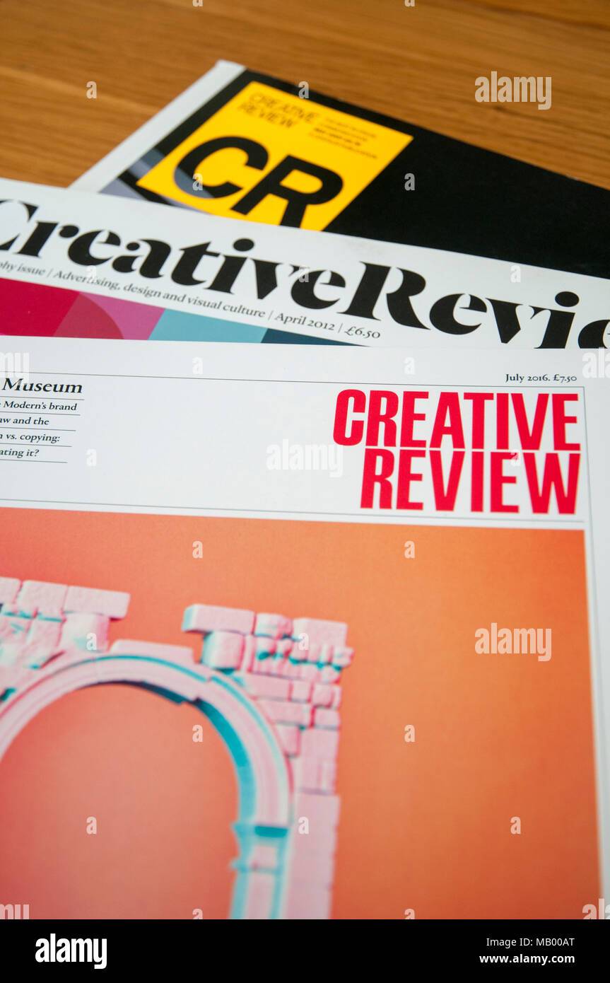 Front covers of Creative Review magazine with different mastheads ...