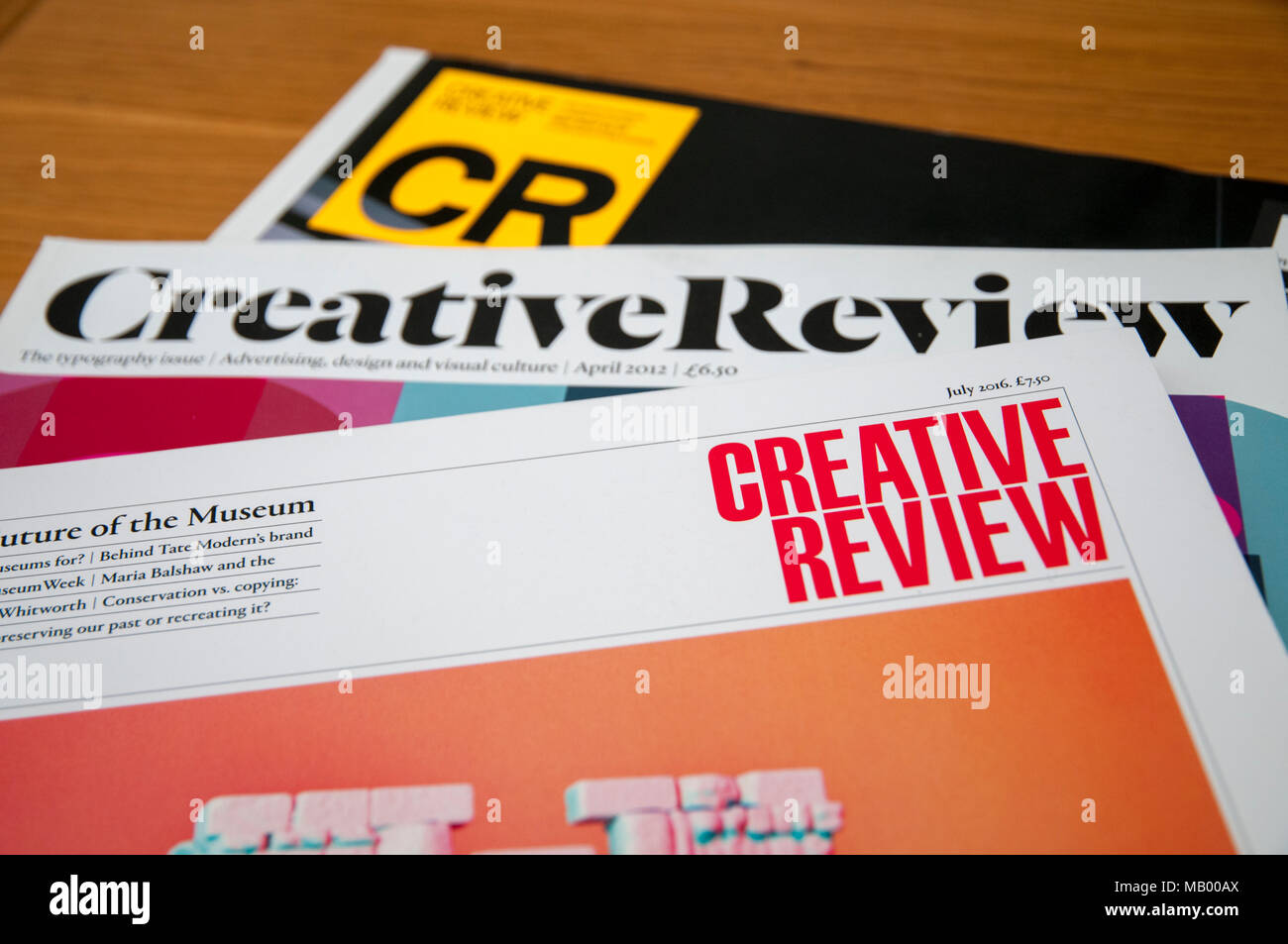 Front covers of Creative Review magazine with different mastheads ...
