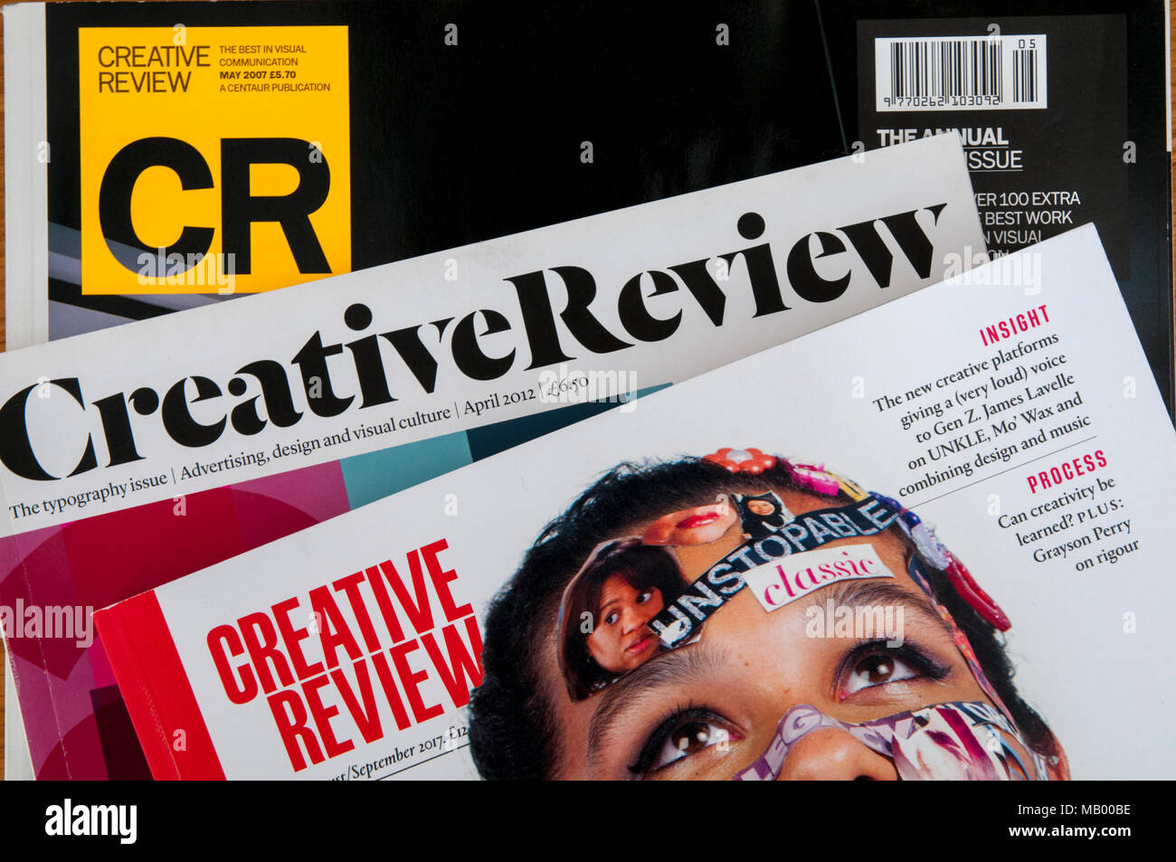 Front covers of Creative Review magazine with different mastheads ...