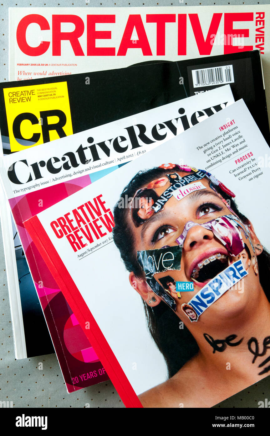 Front covers of Creative Review magazine with different mastheads ...