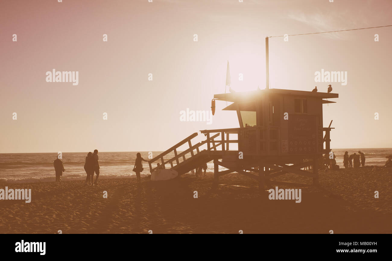 Malibu beach rescue house hi-res stock photography and images - Alamy