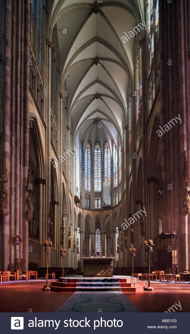 Cologne Cathedral Interior Altar Stock Photos & Cologne Cathedral ...