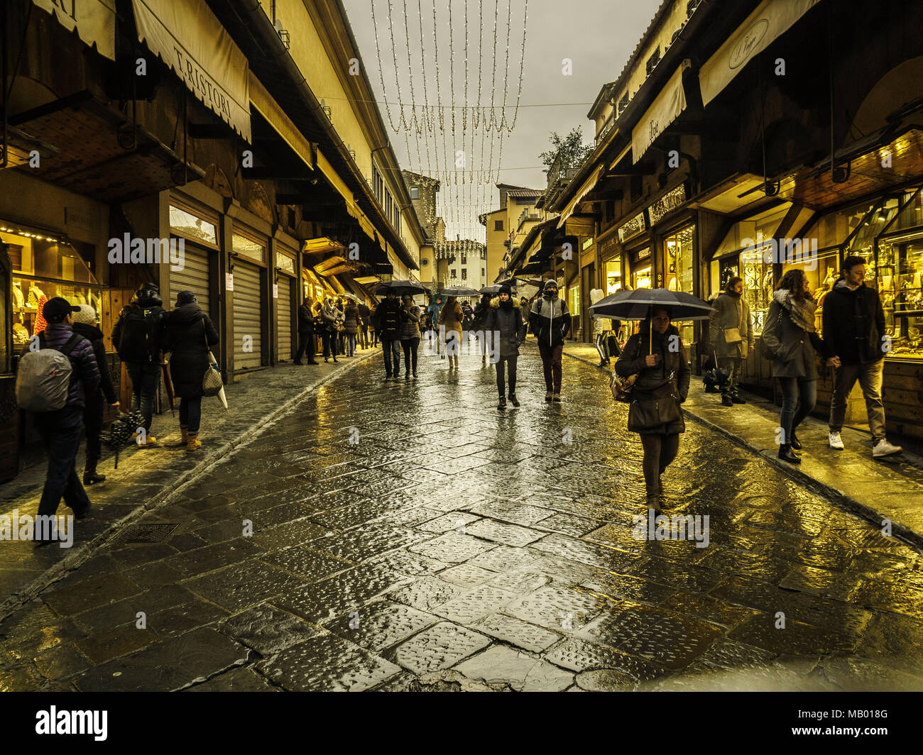Old Bridge Street Photography to Florence Stock Photo - Alamy