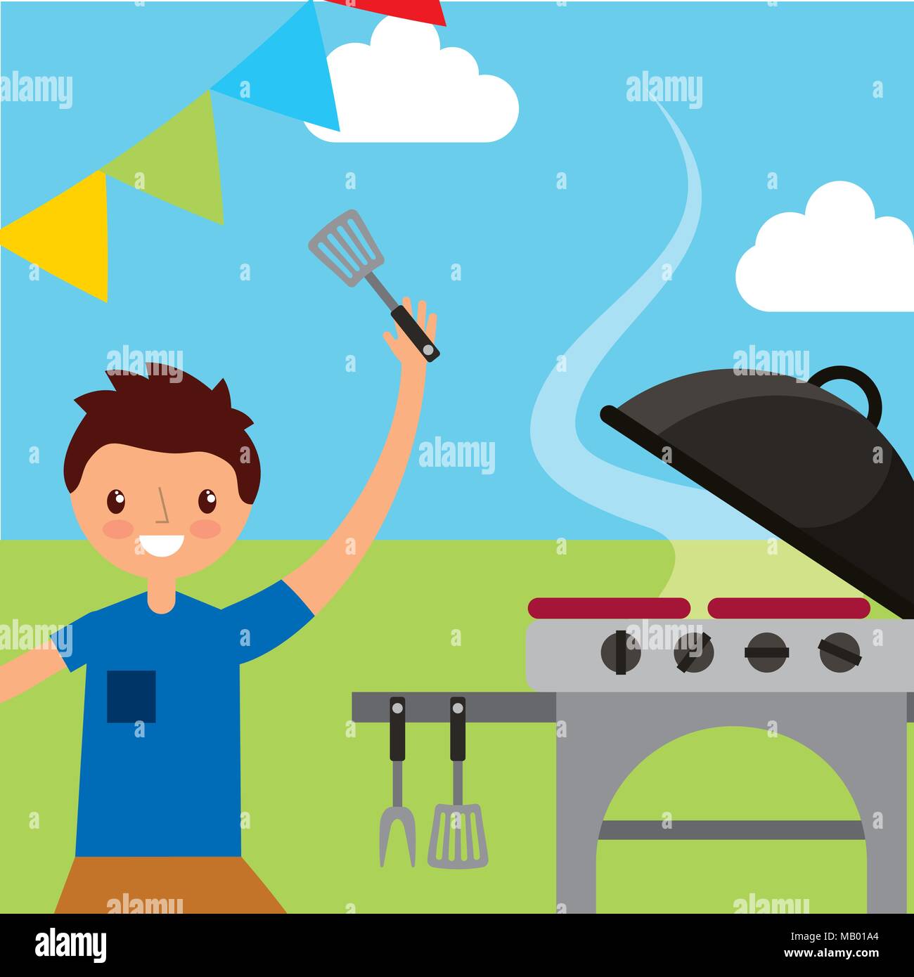 Happy black people doing Stock Vector Images - Alamy