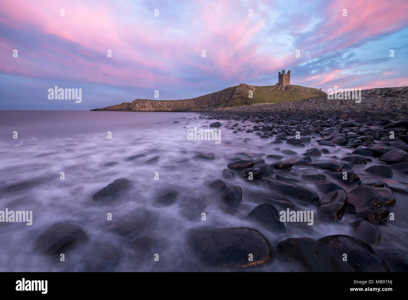 Dunstanburgh Castle in Northumberland Stock Photo - Alamy