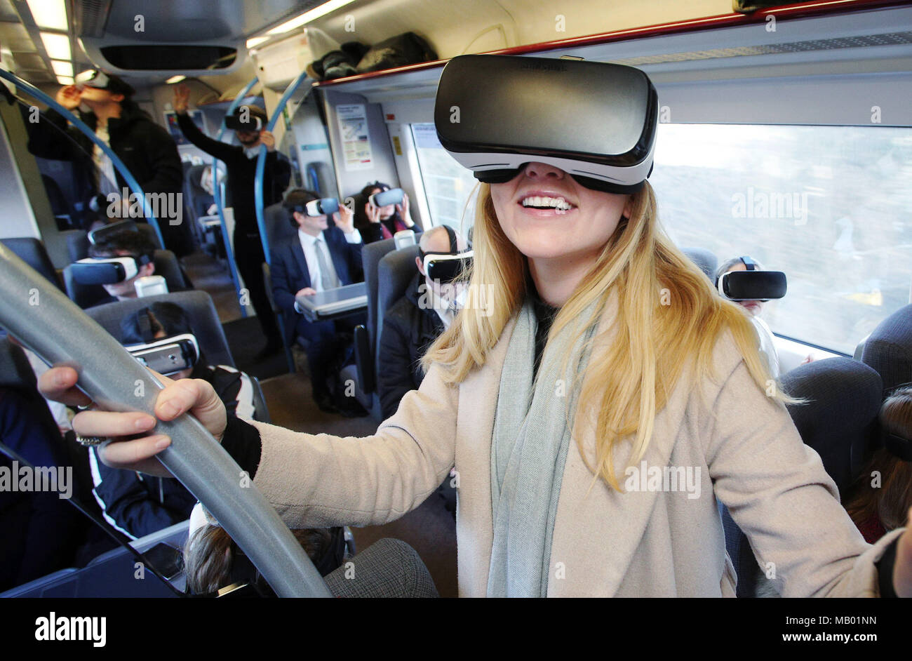 Commuters on a Chiltern Railways train to London experience a taste of ...