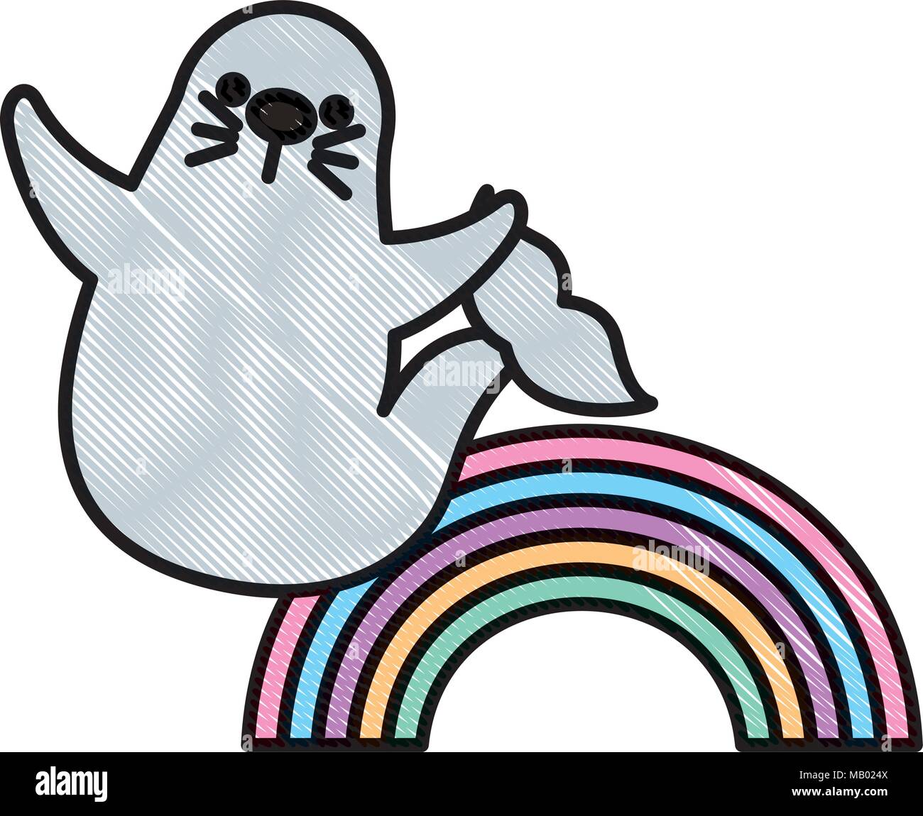 Antarctic marine fauna Stock Vector Images - Alamy