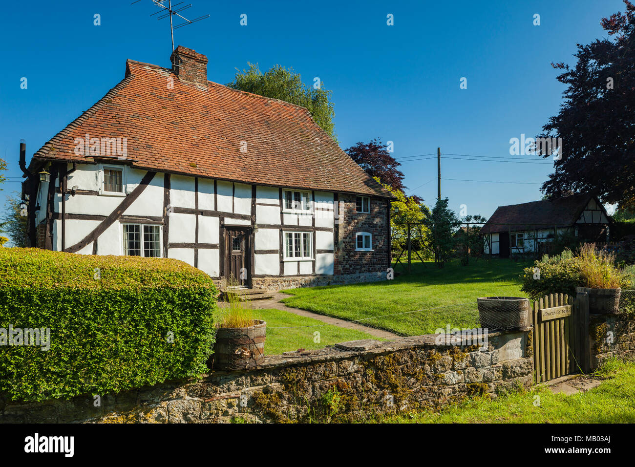 Traditional half timbered cottage Stock Photo - Alamy