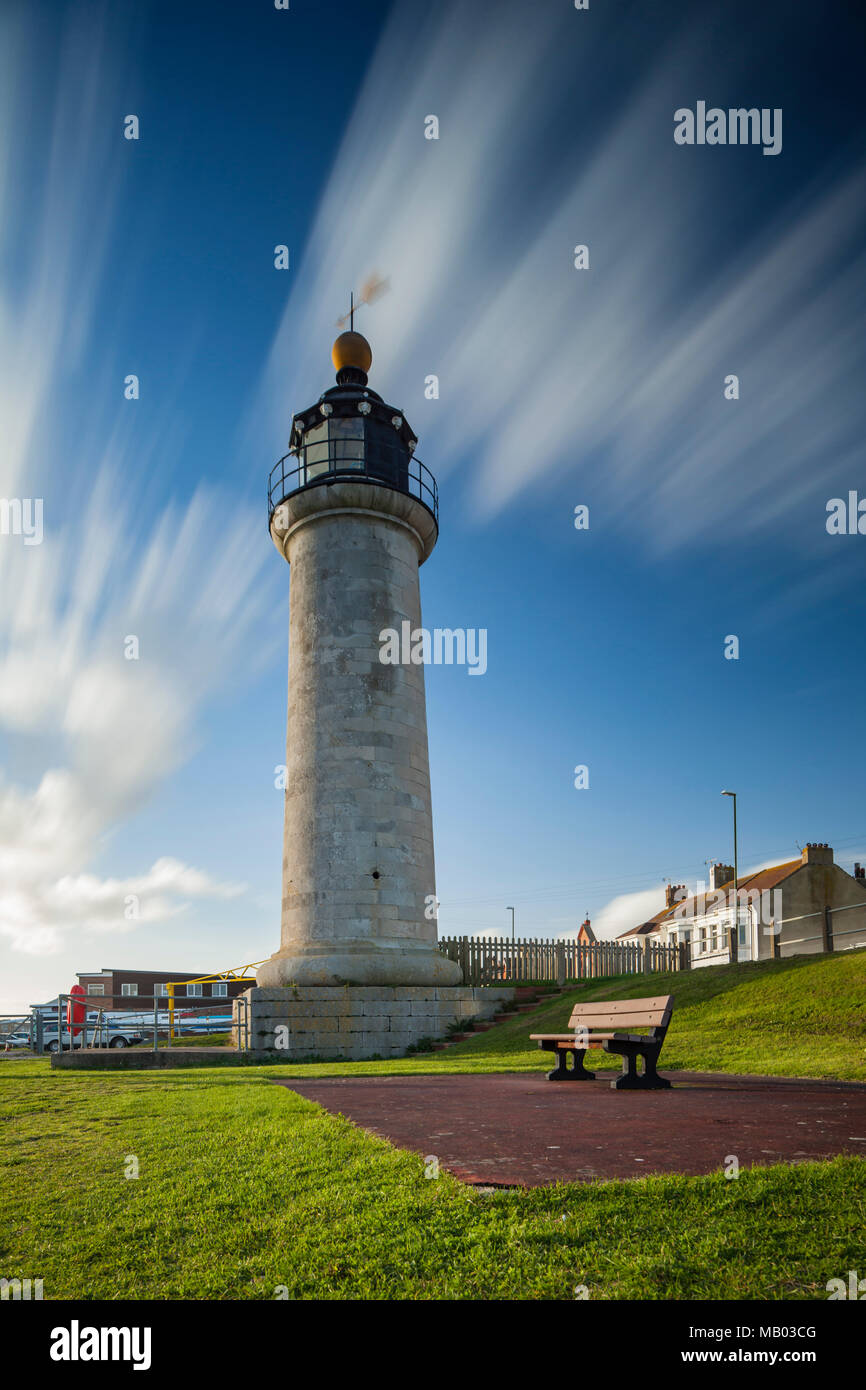 Sunset at Kingston Lighthouse Stock Photo - Alamy