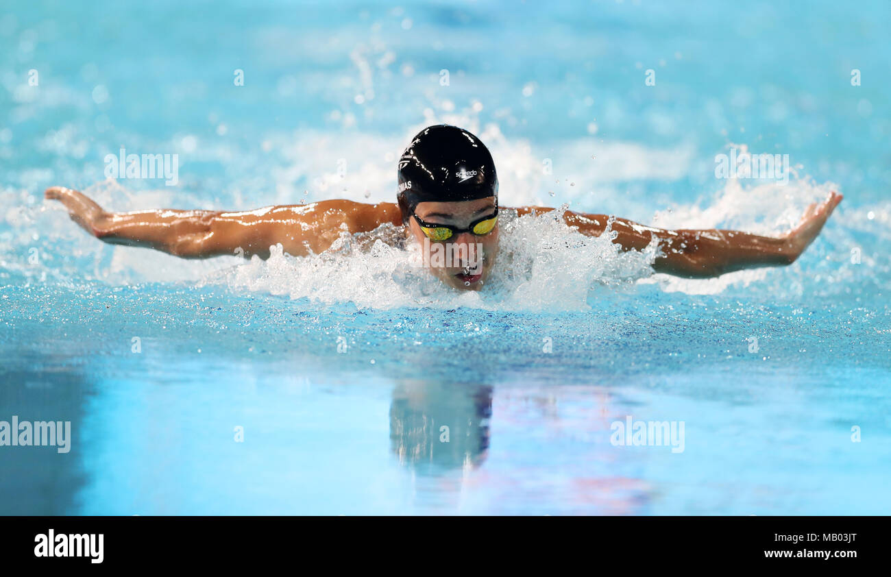 Wales' Alys Thomas competes in the Women's 100m Butterfly, Semi Final ...