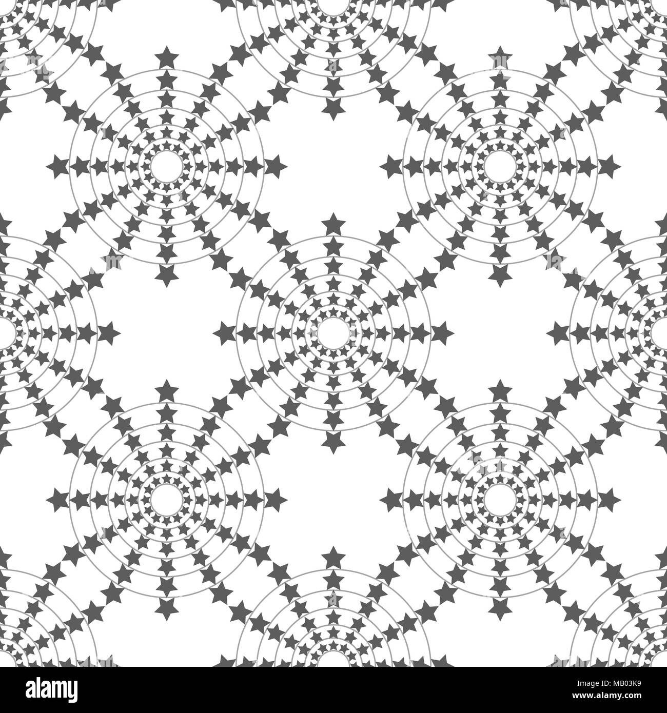 Seamless Circle Pattern. Vector Sparklers Background. Star Christmas ...