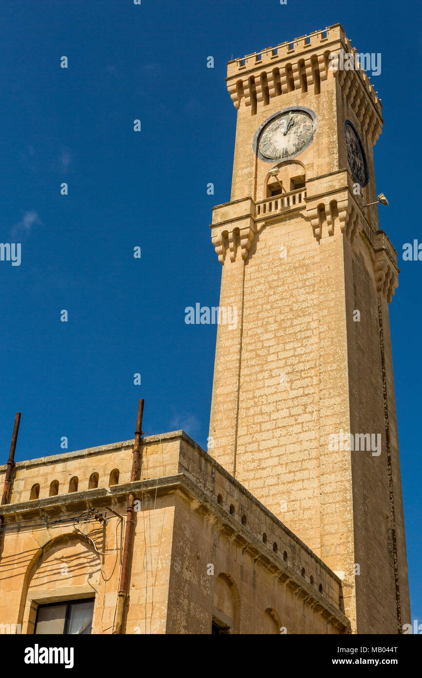 The Mtarfa Clock Tower in Mtarfa, Malta Stock Photo - Alamy
