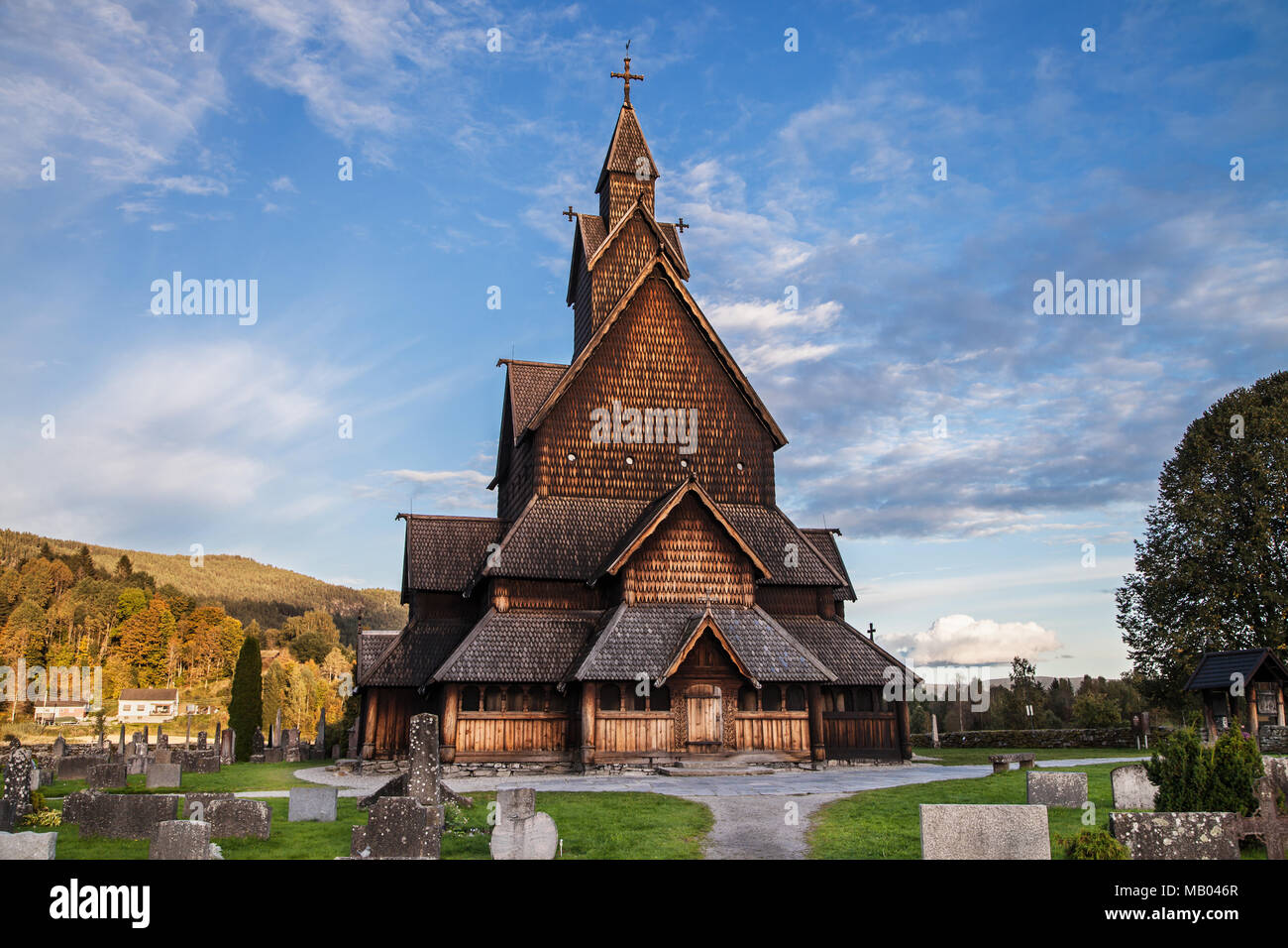 Heddal Stavkirke in Notodden, Telemark, Norway Stock Photo - Alamy