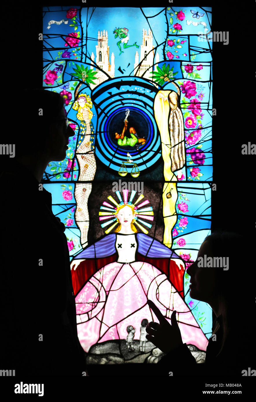 Bryony Windsor, head of exhibitions, and curator Sarah Rothwell (right ...