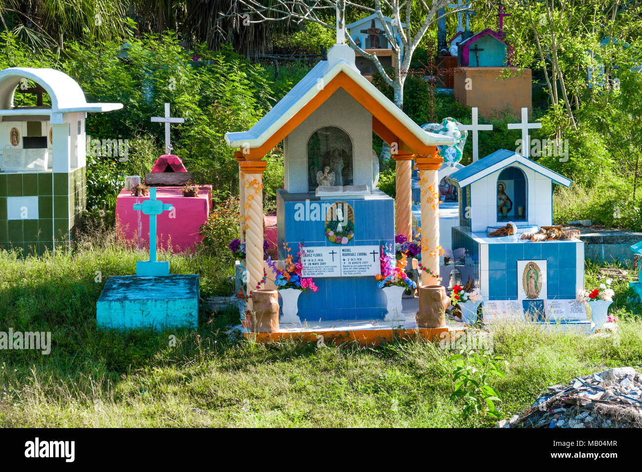 Colorful maya cemetery hi-res stock photography and images - Alamy