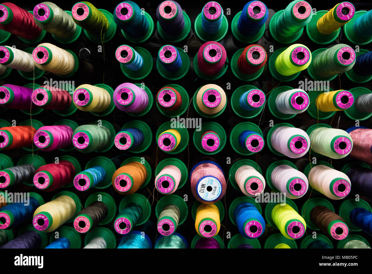 Reels of cotton Stock Photo - Alamy
