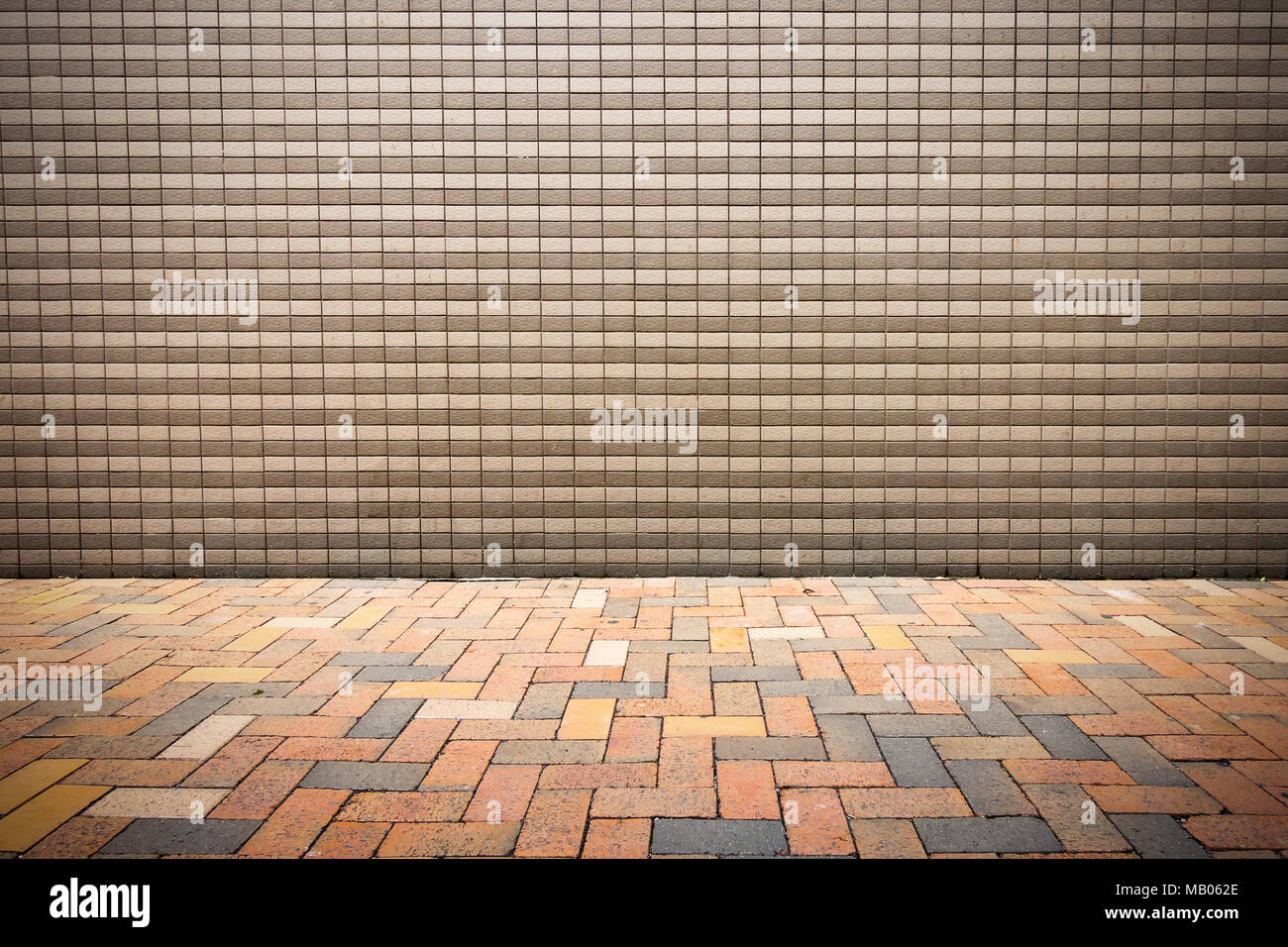 Ceramic tile wall and footpath walkway., Texture background Stock Photo ...