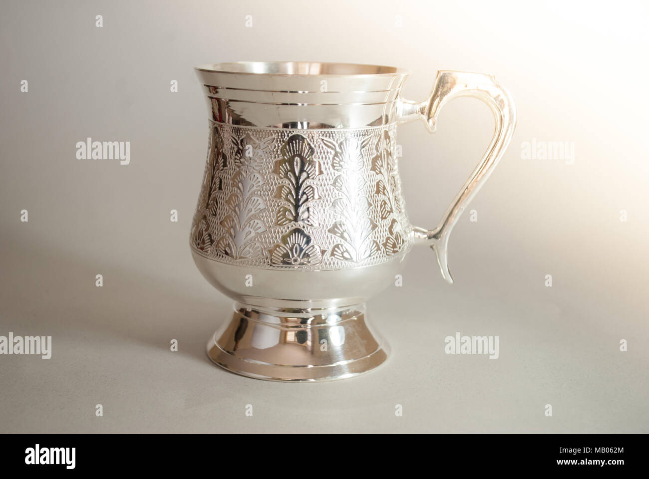 Silver made utensil Stock Photo - Alamy