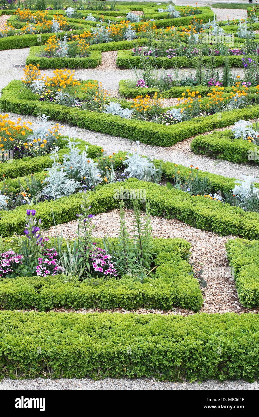 Italian style formal garden Stock Photo - Alamy