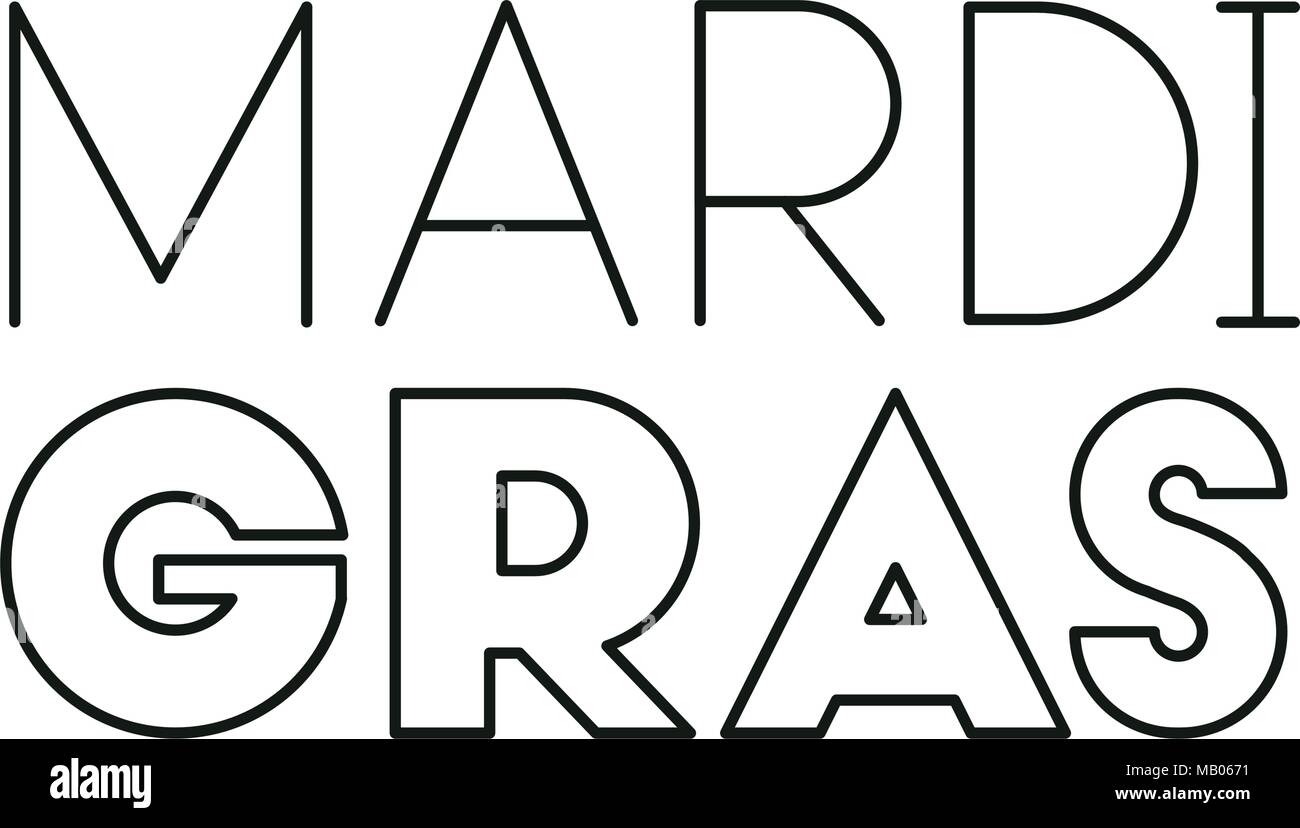 mardi grass calligraphy postcard Stock Vector Image & Art - Alamy