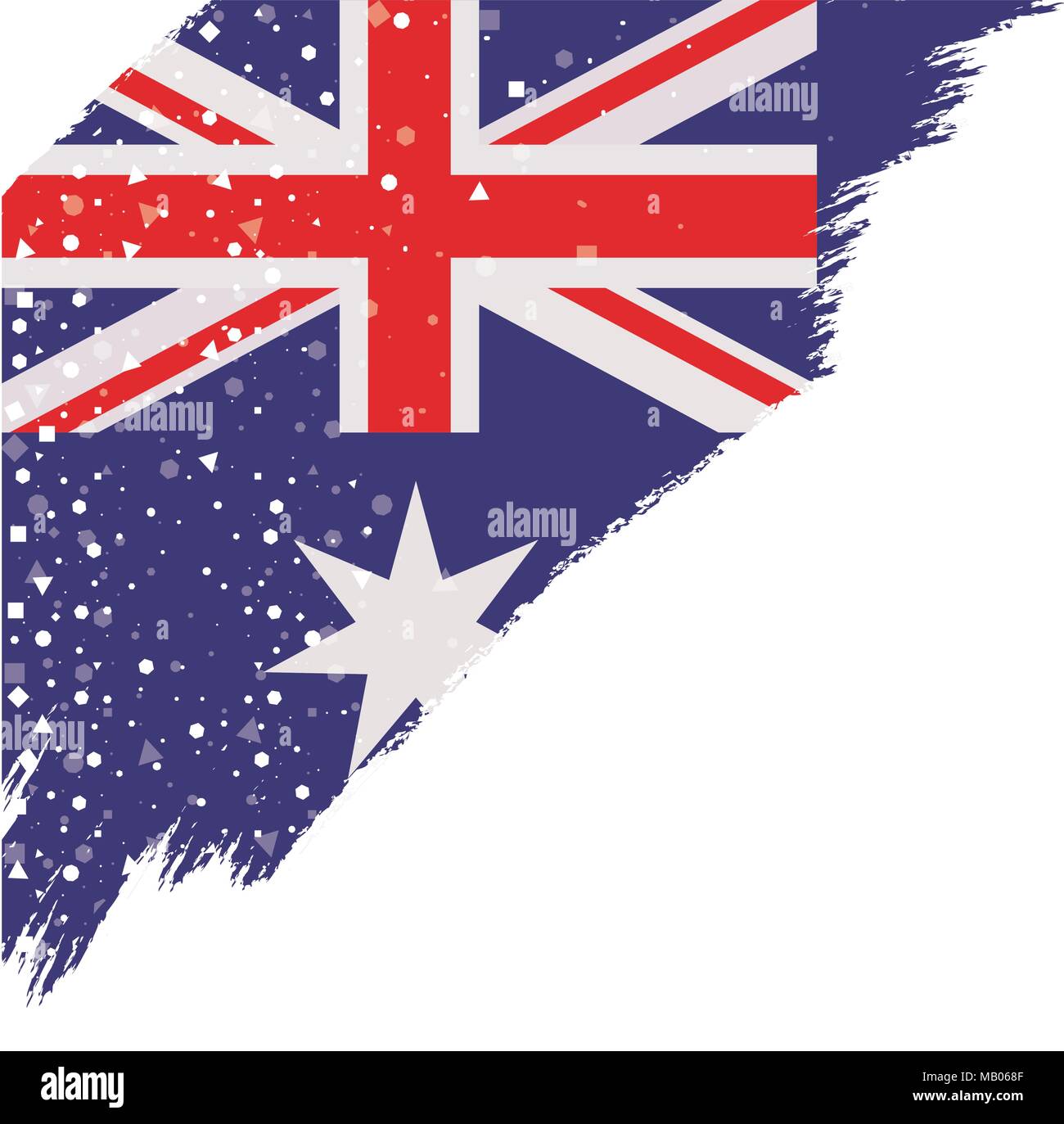 Flag of australia painted Stock Vector Image & Art - Alamy