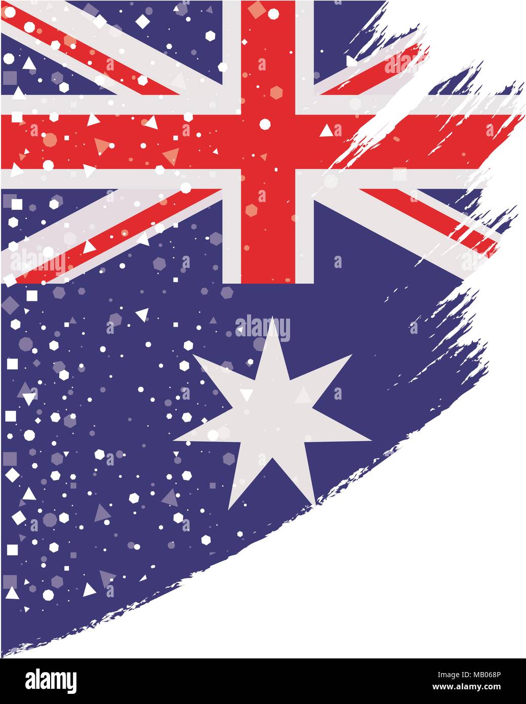 Australia painted flag Stock Vector Images - Alamy